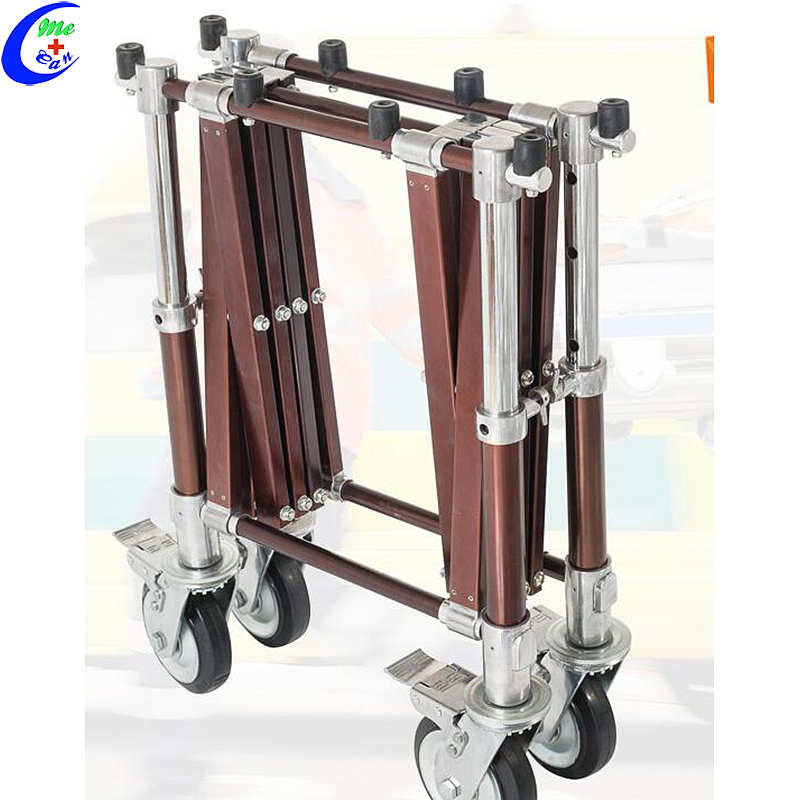 China Aluminum Alloy Funeral Folding Coffin Trolley Morturay Cart ...